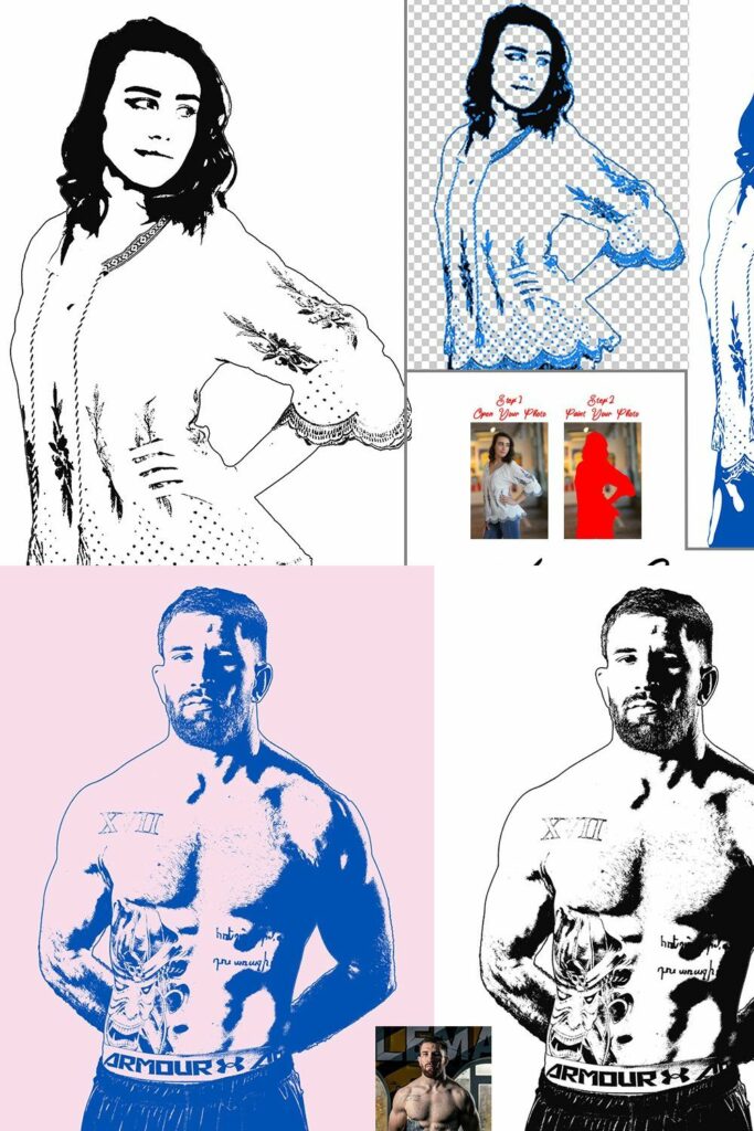 Vector Graphics Art Photoshop Action – MasterBundles