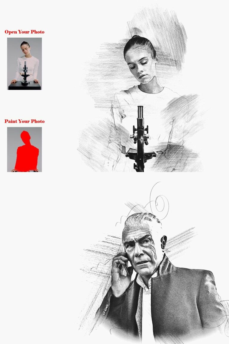 Viable Sketch Photoshop Action – MasterBundles