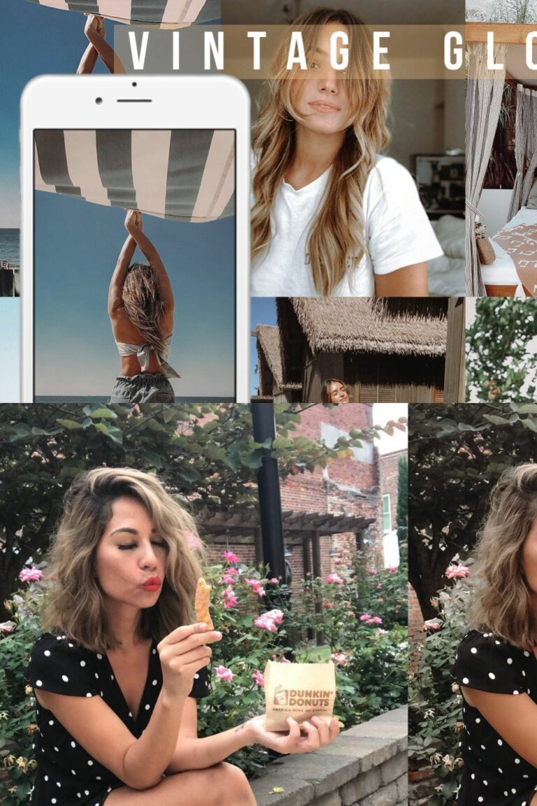 Vintage Glow Lightroom Mobile preset – MasterBundles