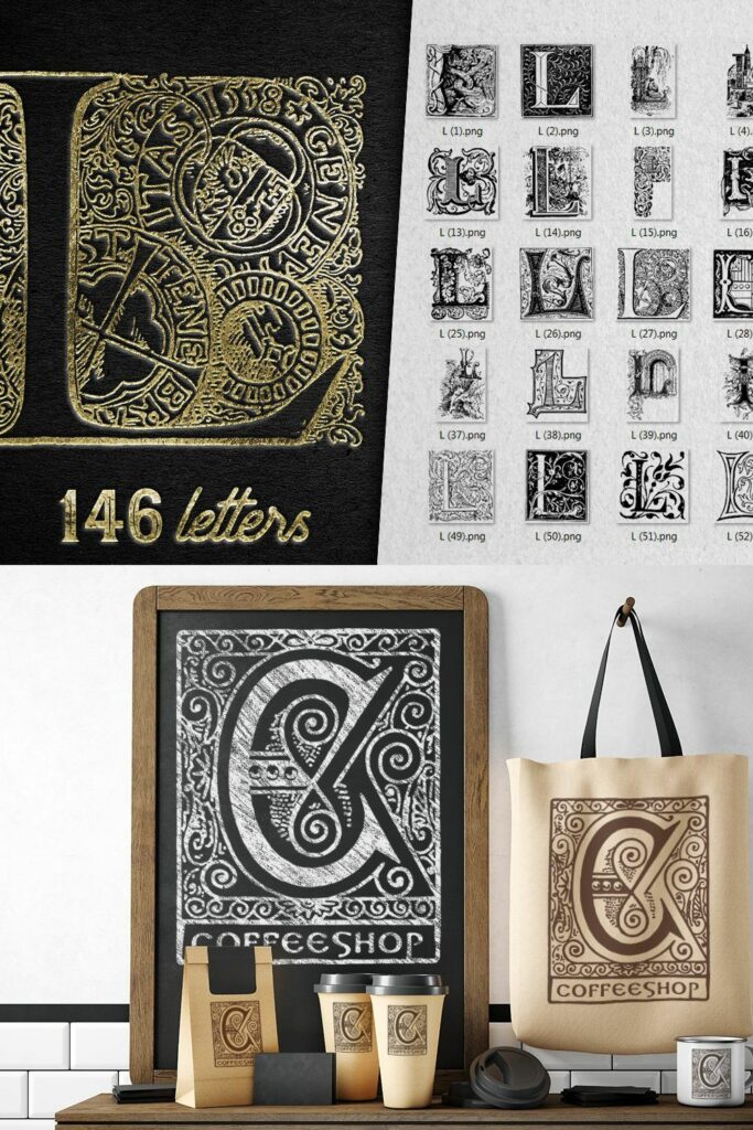 Vintage Letter L Vector And PNG – MasterBundles
