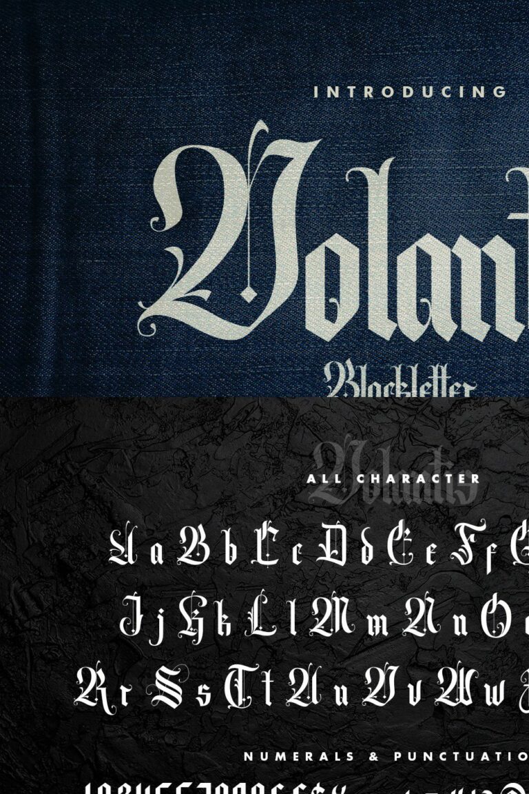 Volantis - Blackletter Fonts – MasterBundles