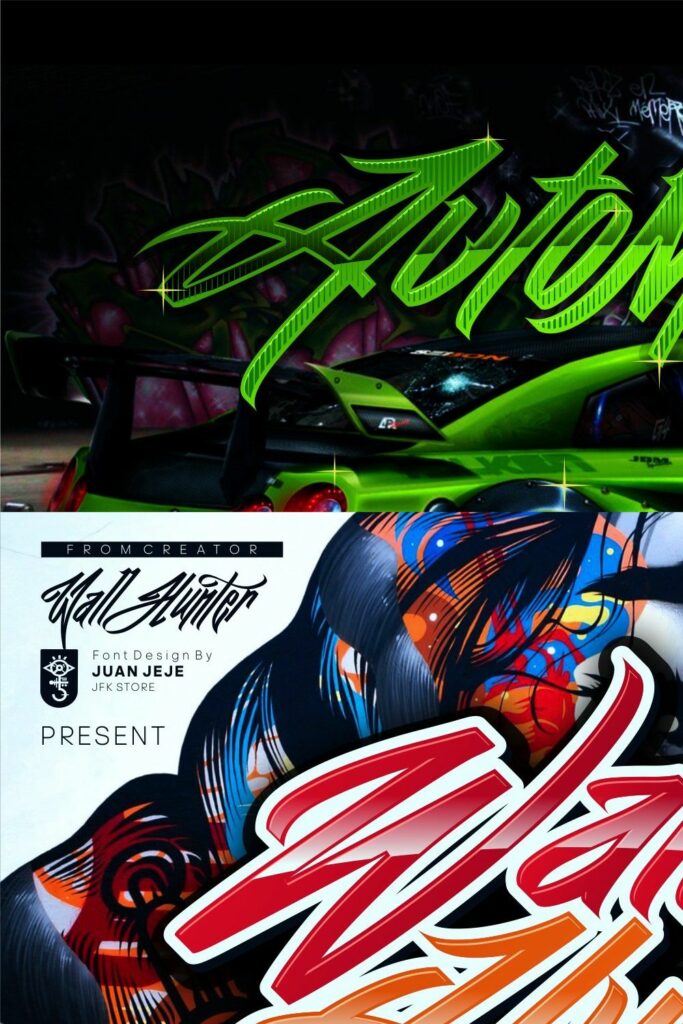 Wall Hunter II | Graffiti Tag Fonts – MasterBundles