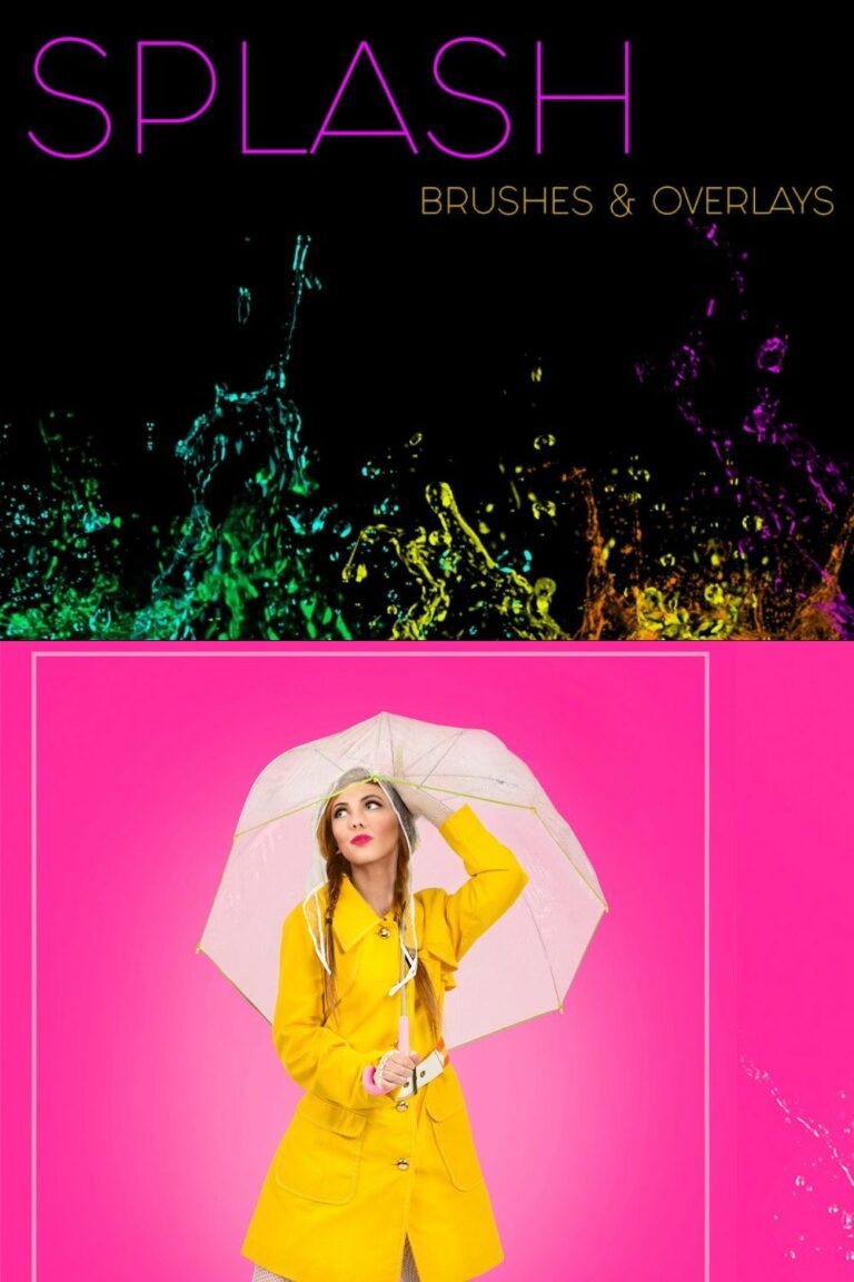 Water Splash Brushes & Overlays – MasterBundles