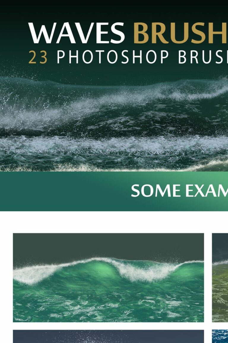 Waves Photoshop Brushes – MasterBundles