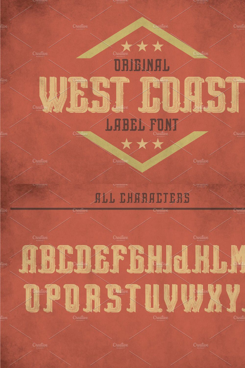 West Coast Vintage Label Typeface – MasterBundles