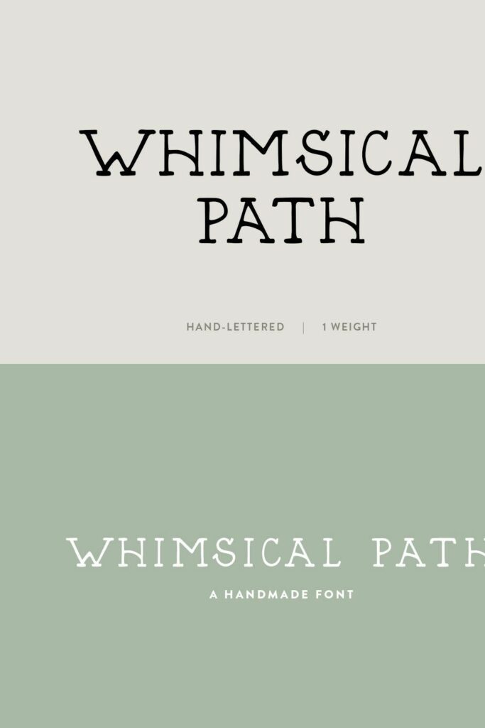 Whimsical Path / hand lettered font – MasterBundles