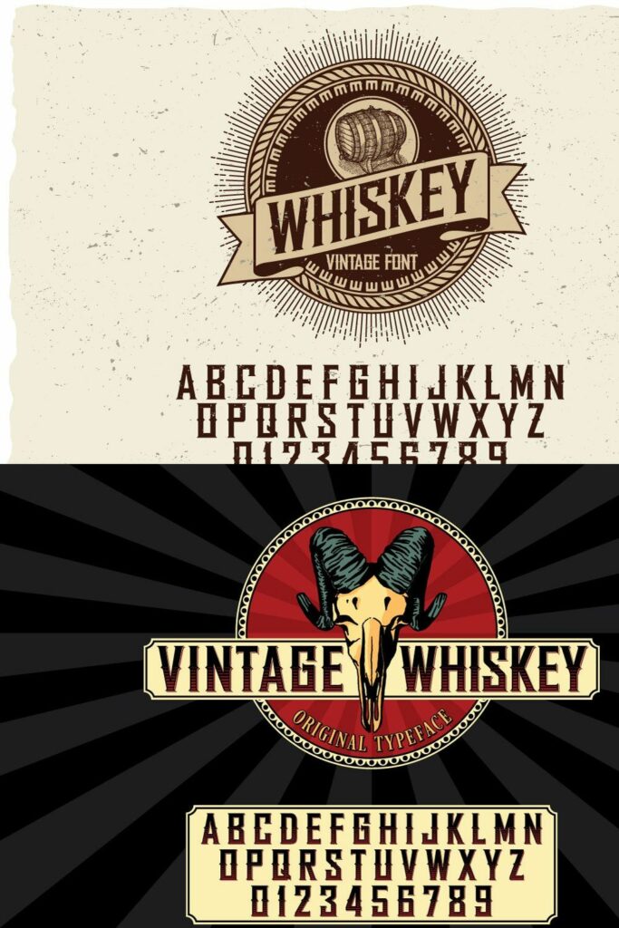 Whiskey Label Font – MasterBundles