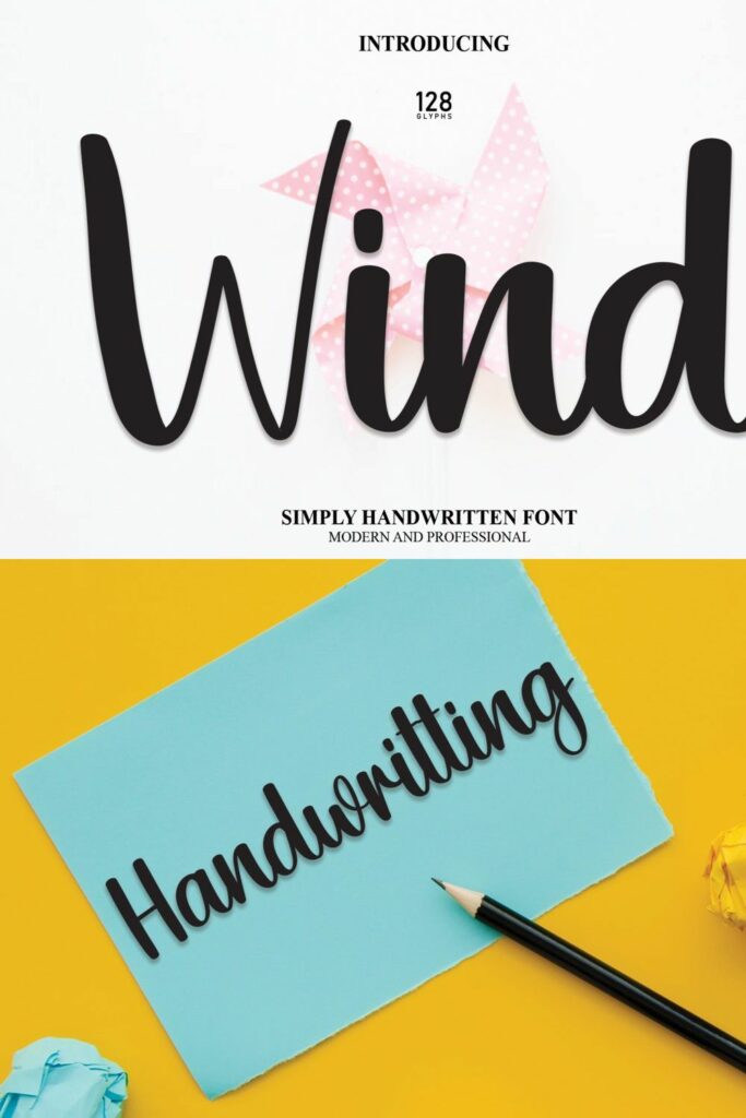 Wind | Script Font – MasterBundles