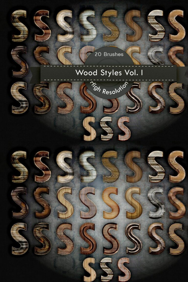 Wood Layer Styles for Photoshop – MasterBundles