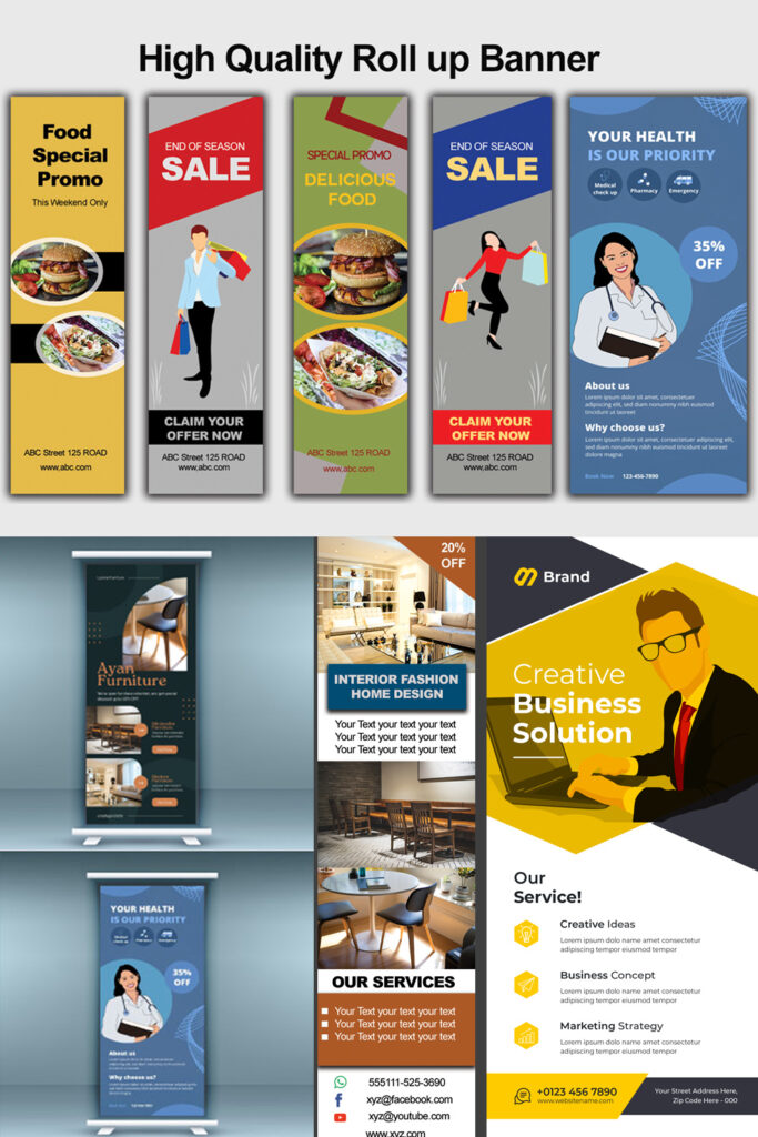 roll-up banner templates perfect for promoting your business ...