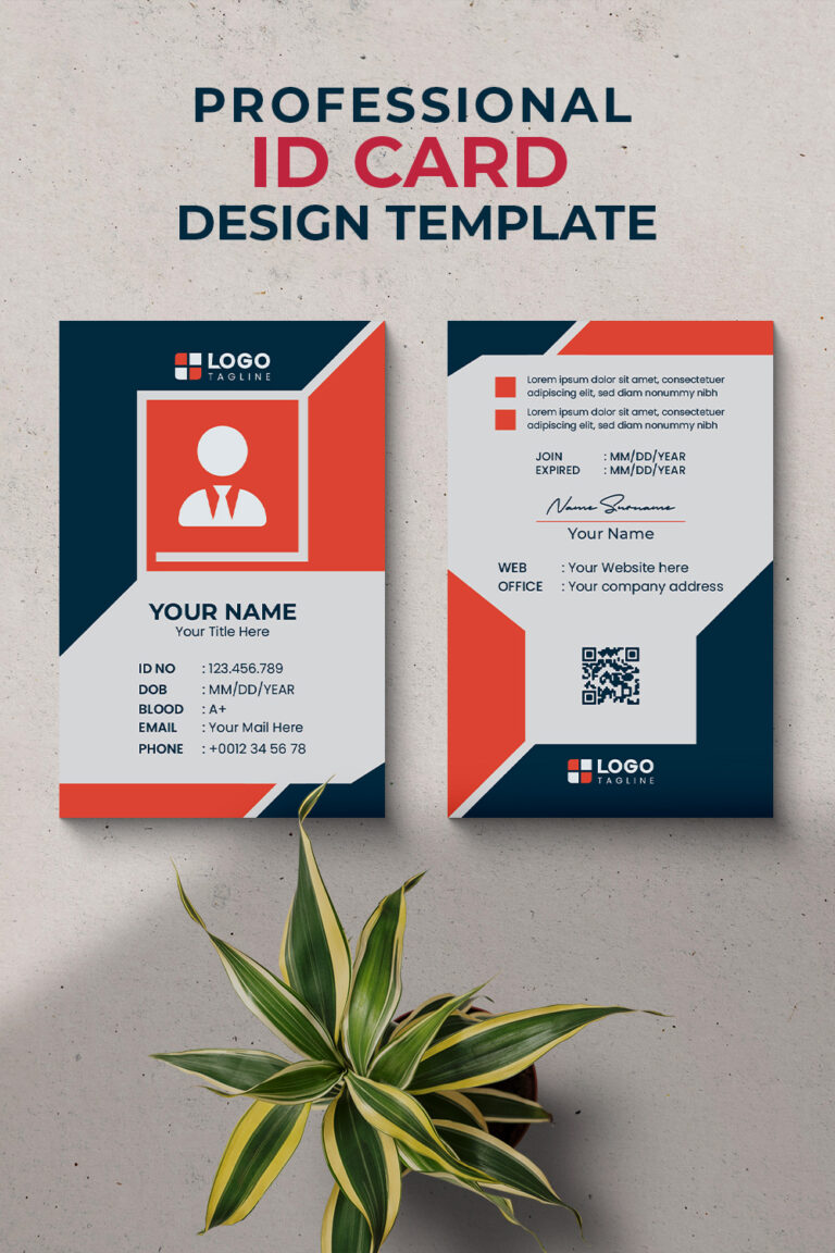 Professional Creative Modern Unique Id Card Design Idea - MasterBundles