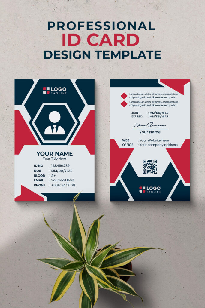 Professional Id Card Template Designs for Business - MasterBundles