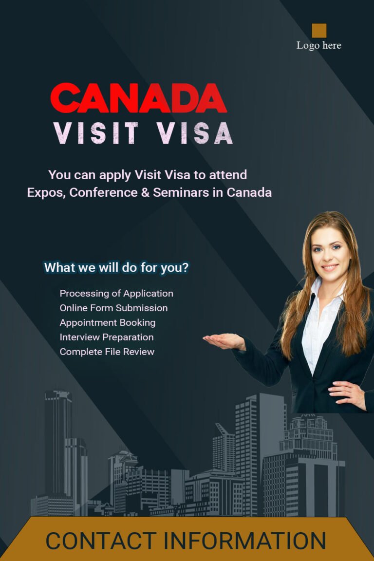 CANADA VISIT VISA| cool post design - MasterBundles