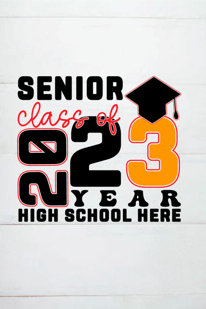 senior class of 2023 year high school here svg, graduation gifts ...