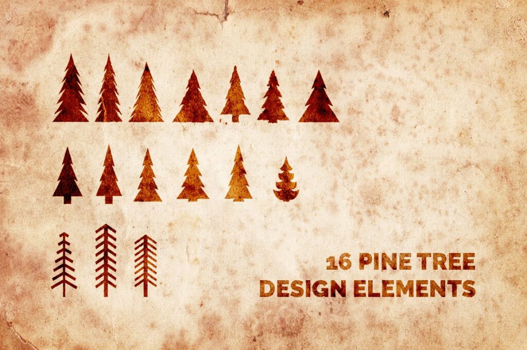 Mountain Pine Tree Icons – MasterBundles