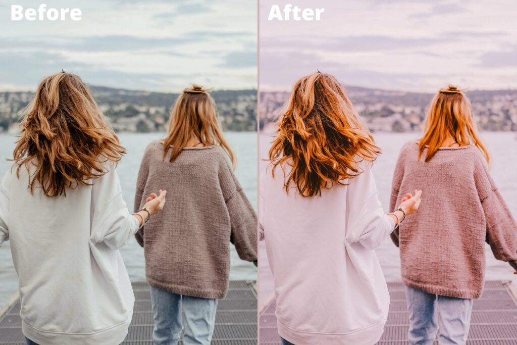 Pink Portrait Lightroom Presets – MasterBundles