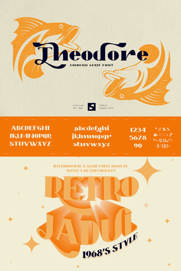 Theodore serif bold font - MasterBundles