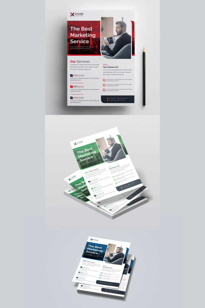 Modern Corporate Flyer Design - MasterBundles