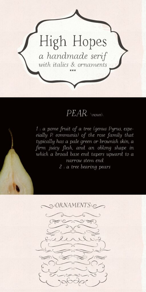 High Hopes handmade serif font – MasterBundles
