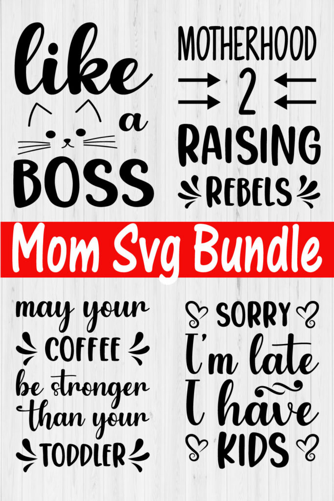 Mom funny Quote Svg Design Vol.12 - MasterBundles