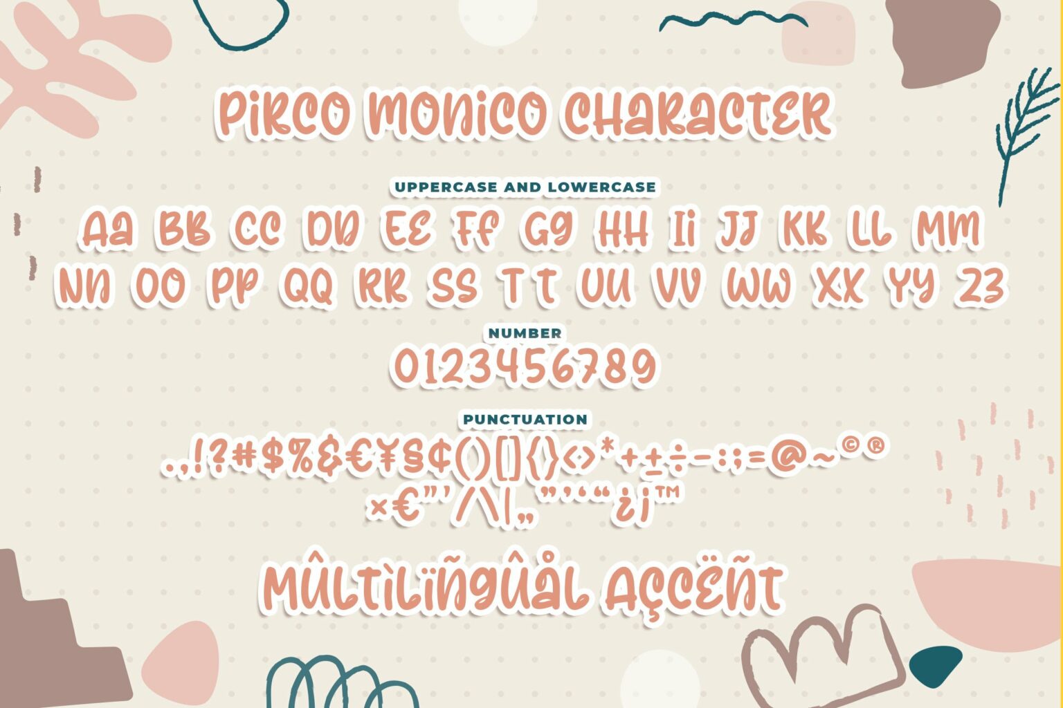 Pirco Monico - Playful Quirky Font – MasterBundles