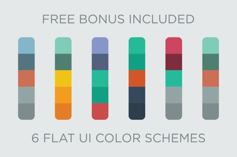 50 Flat UI color swatches – MasterBundles