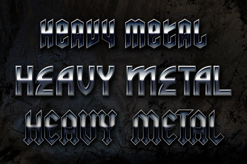 Heavy Metal Layer Styles – MasterBundles