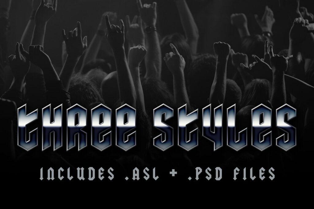 Heavy Metal Layer Styles – MasterBundles