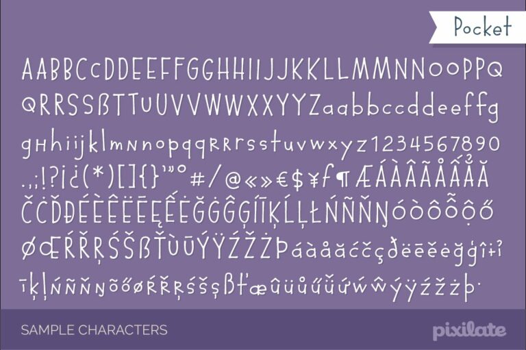 Pocket Px cute font – MasterBundles