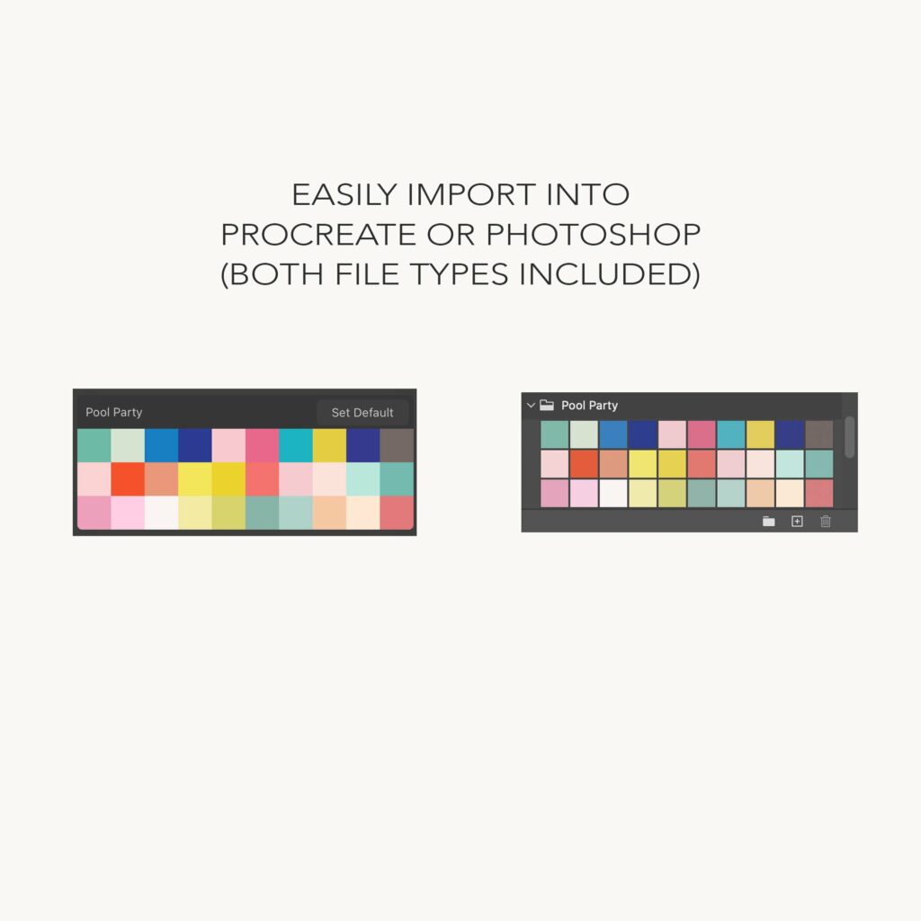 Color Palette Procreate PSD Swatches – MasterBundles