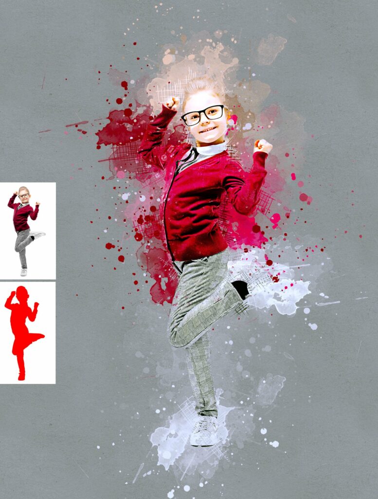 Portrait Paint Photoshop Action – MasterBundles
