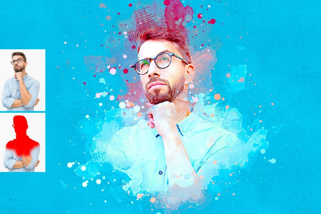 Portrait Paint Photoshop Action – MasterBundles
