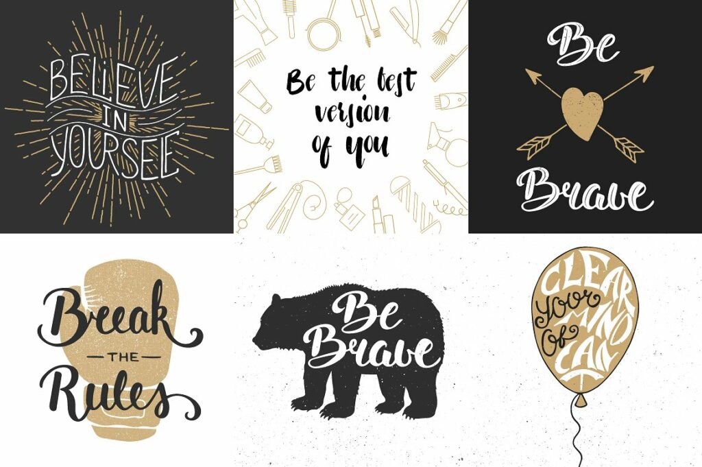 Motivational Lettering & Posters – MasterBundles