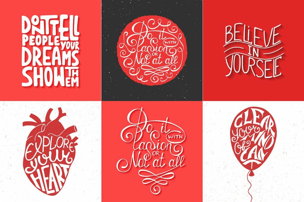 Motivational Lettering & Posters – MasterBundles