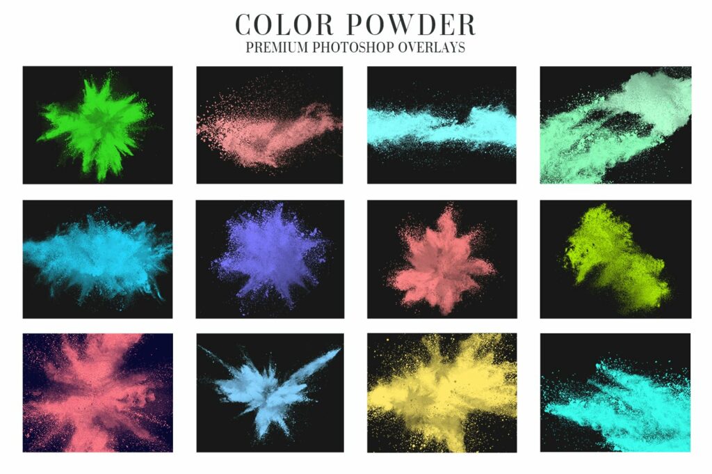 Color Powder Overlays Photoshop – MasterBundles