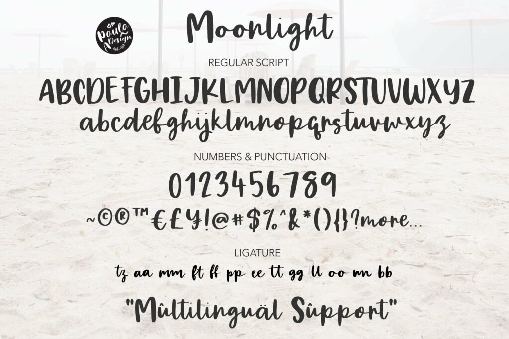 Moonlight | Script Font Duo – MasterBundles