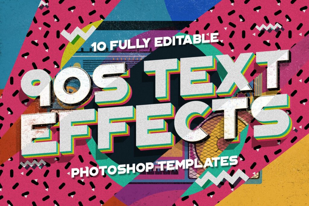 90s Text Effects – MasterBundles