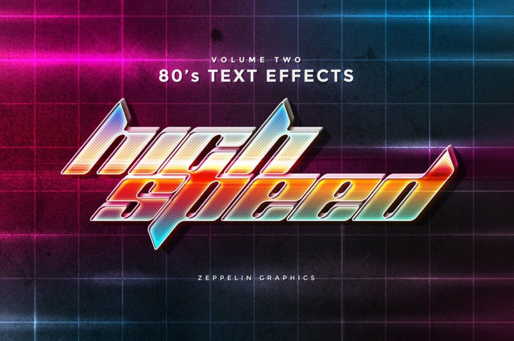80s Text Effects Minibundle – MasterBundles