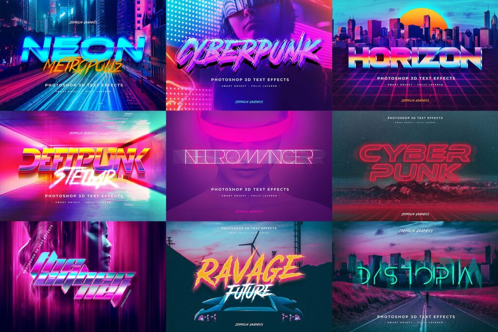 3D Text Effects Bundle Vol.4 – MasterBundles