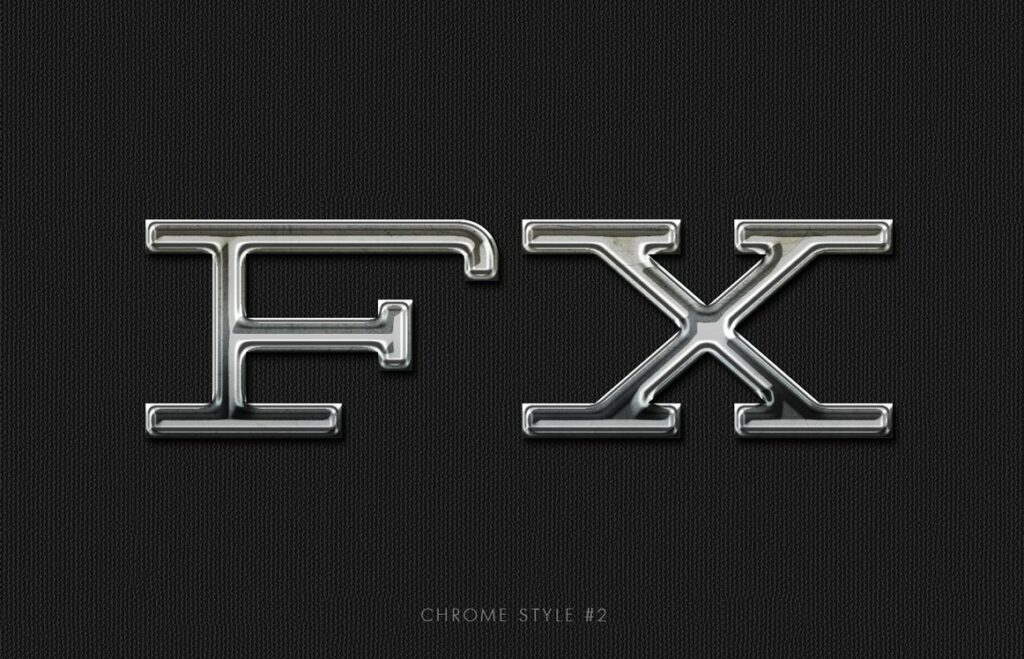 5 Realistic Pro Chrome Layer Styles – MasterBundles