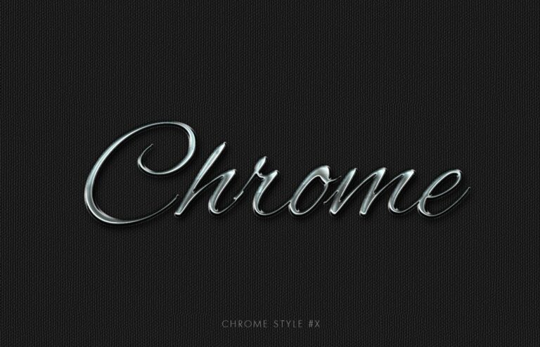 5 Realistic Pro Chrome Layer Styles – MasterBundles