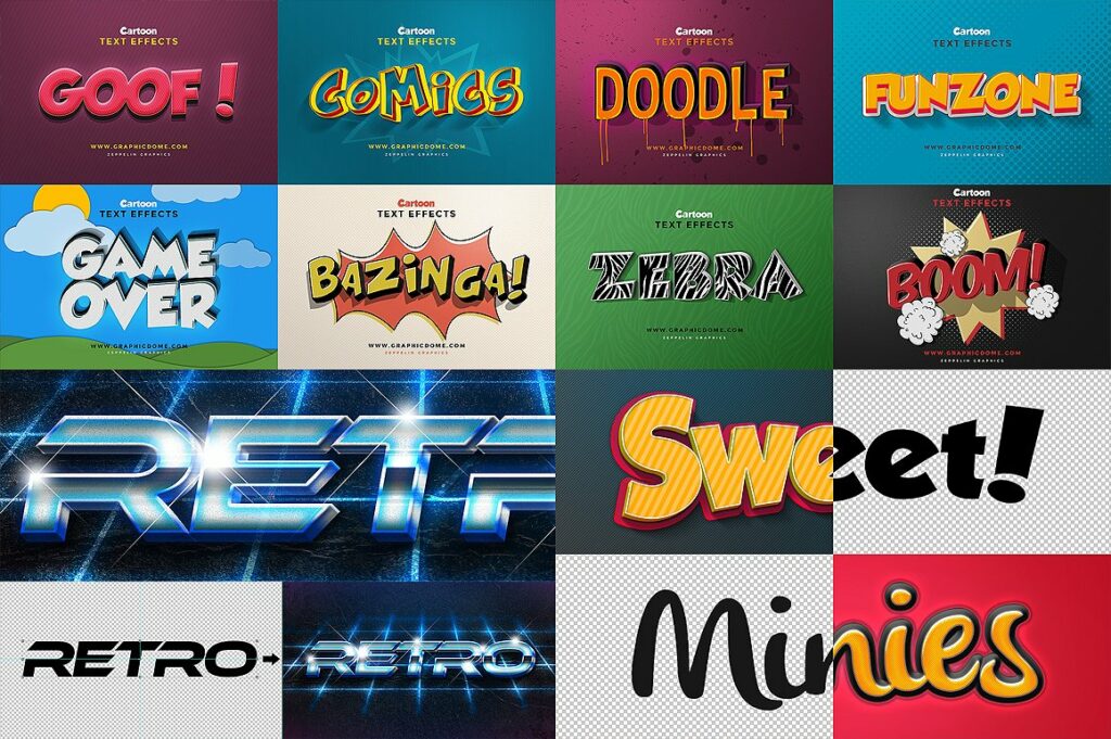 50 Text Effects Bundle – MasterBundles