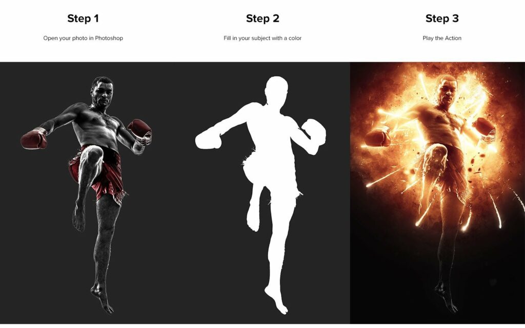 Explosion Photoshop Action – MasterBundles