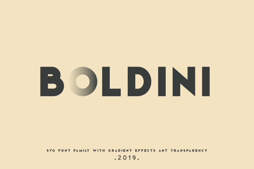 Boldini. SVG font family – MasterBundles