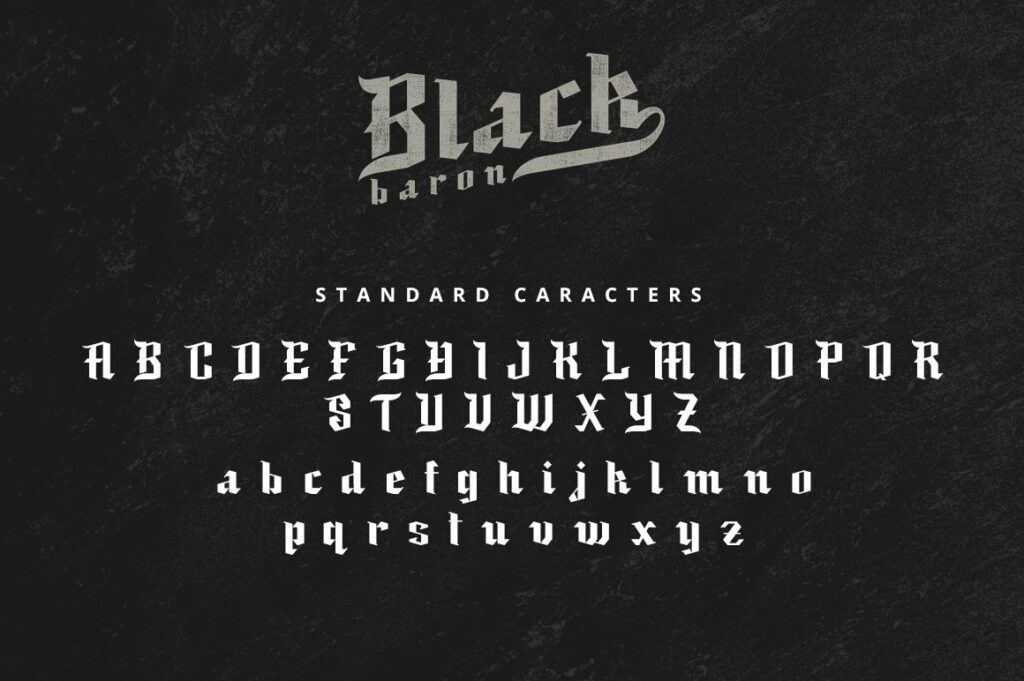Black Baron - Blackletter Typeface – MasterBundles