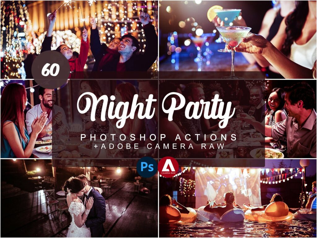 Night Party Photoshop Actions – MasterBundles