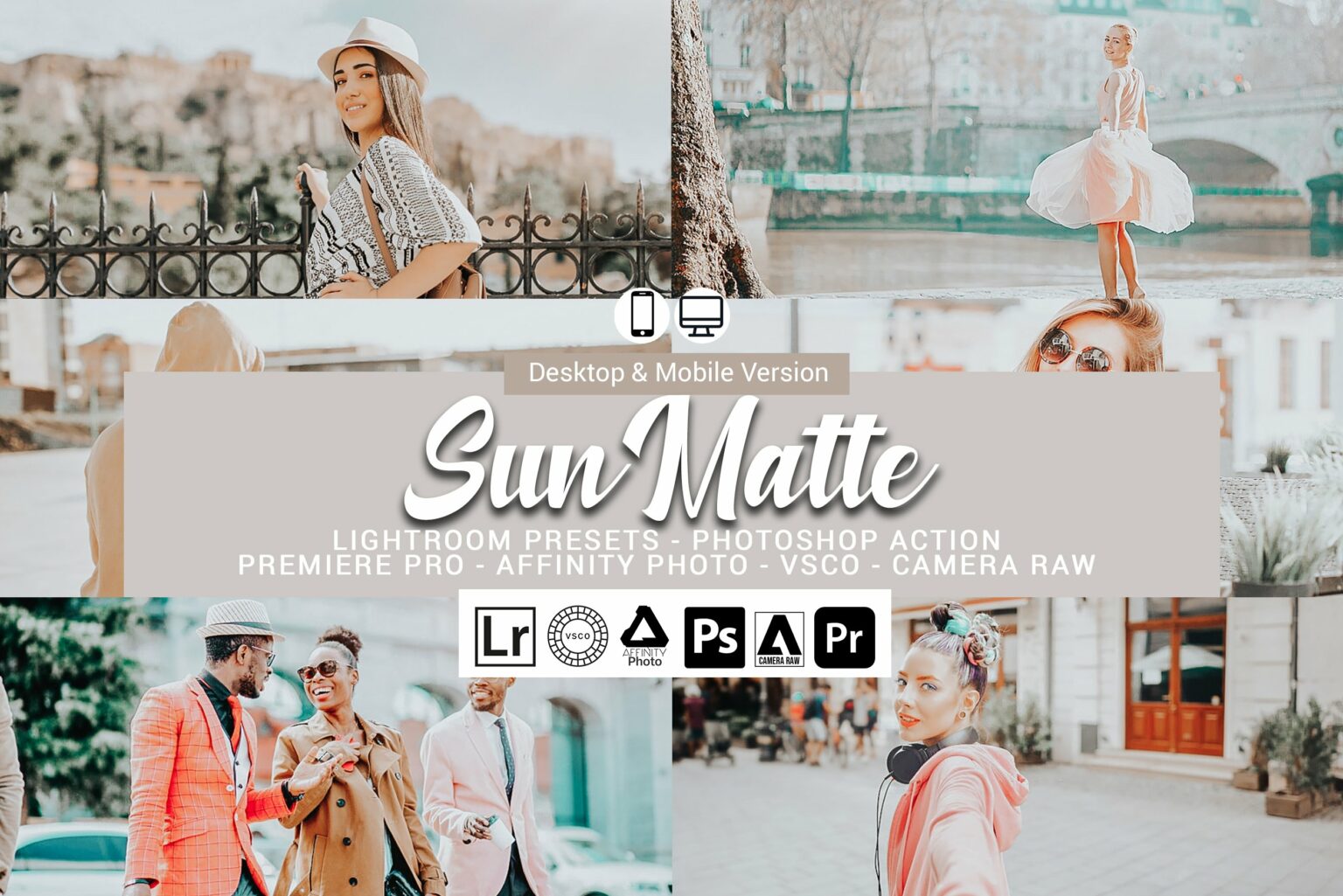 Sun Matte Presets, Photoshop actions – MasterBundles