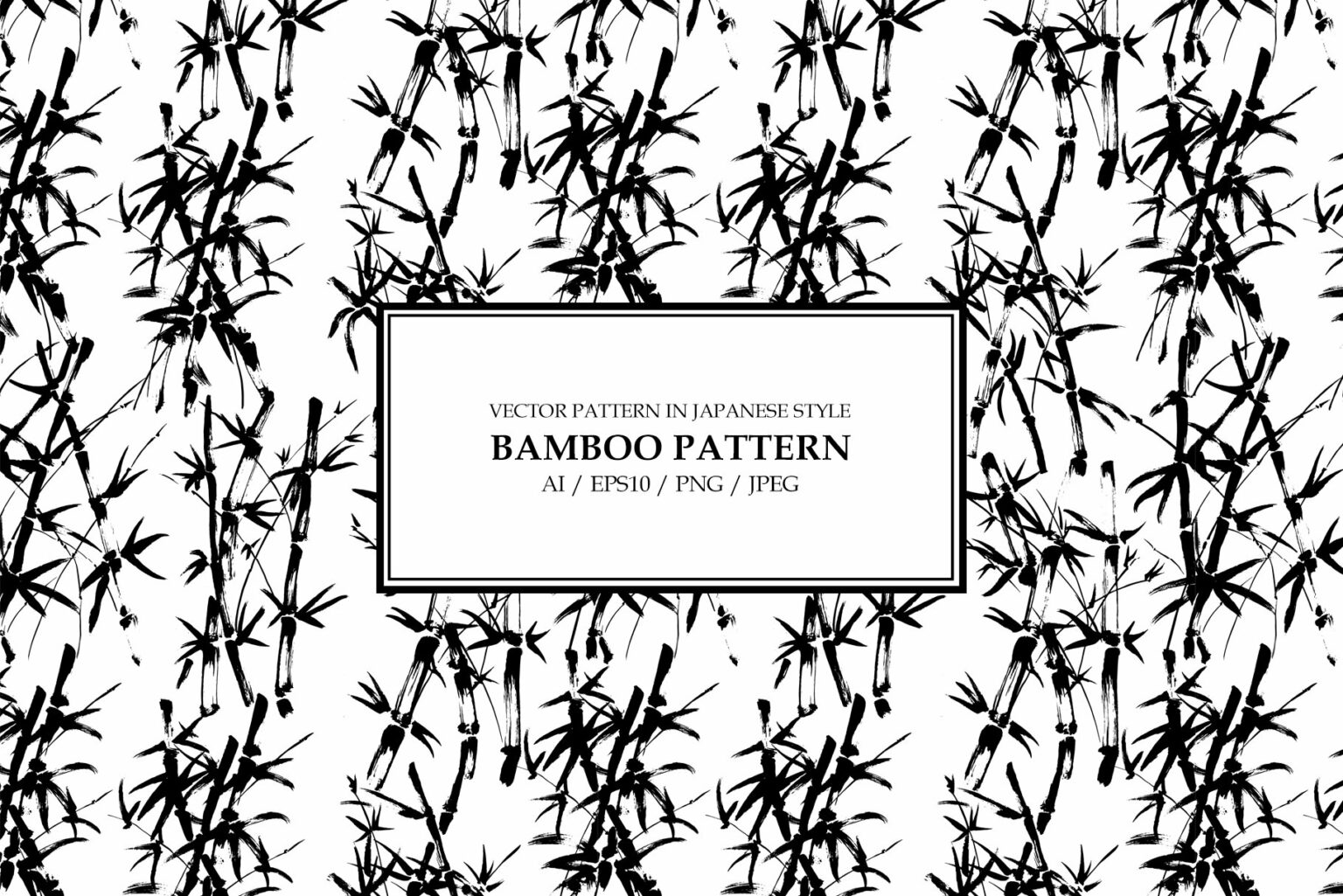 Vector patterns. JAPANESE BAMBOO – MasterBundles