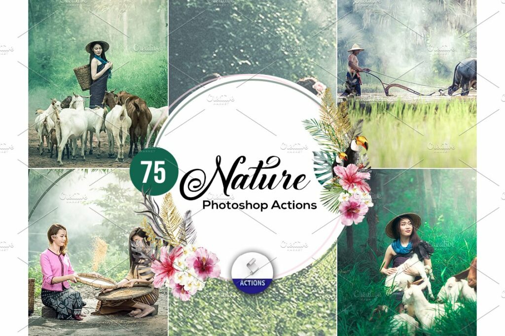 75 Nature Photoshop Actions – MasterBundles
