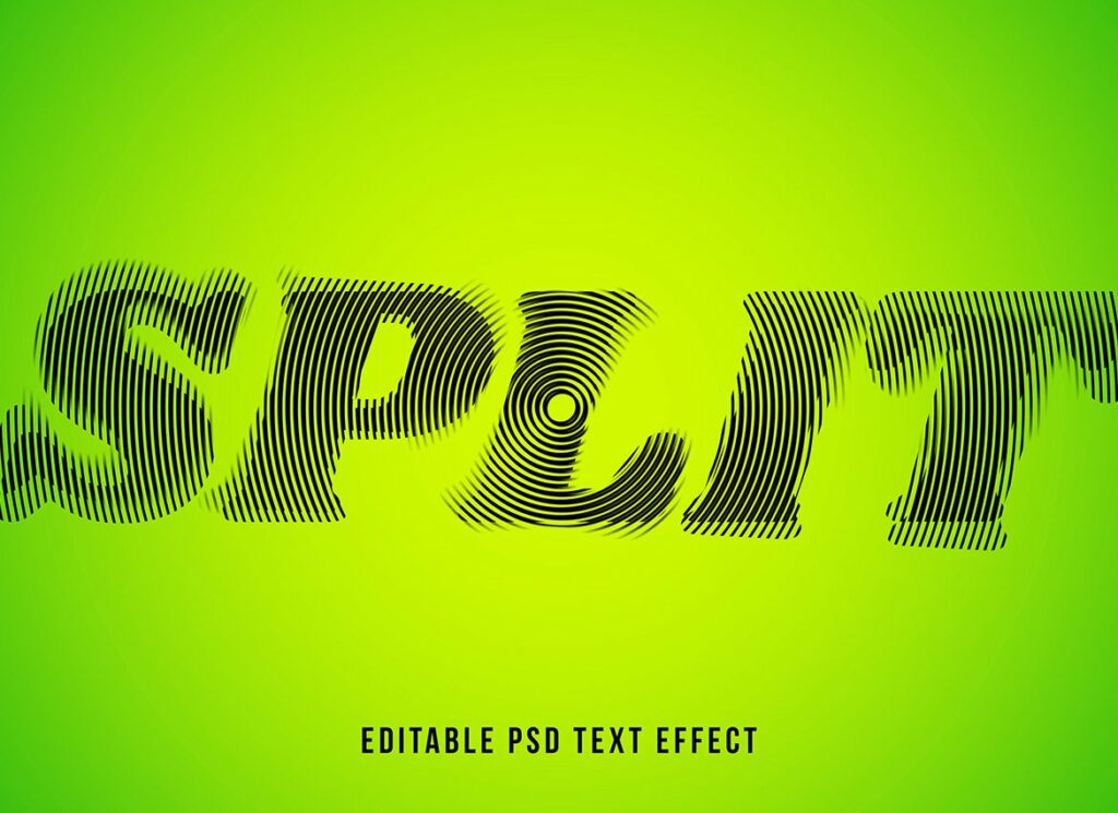 Text Effect Abstract Spinning – MasterBundles